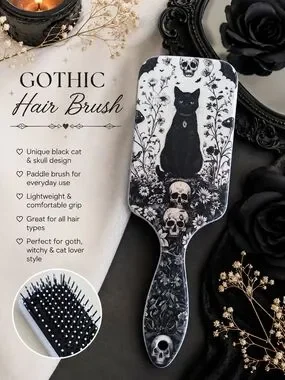 Hair | 3 For 2 New Gothic Black Cat Hair Brush Black | Poshmark